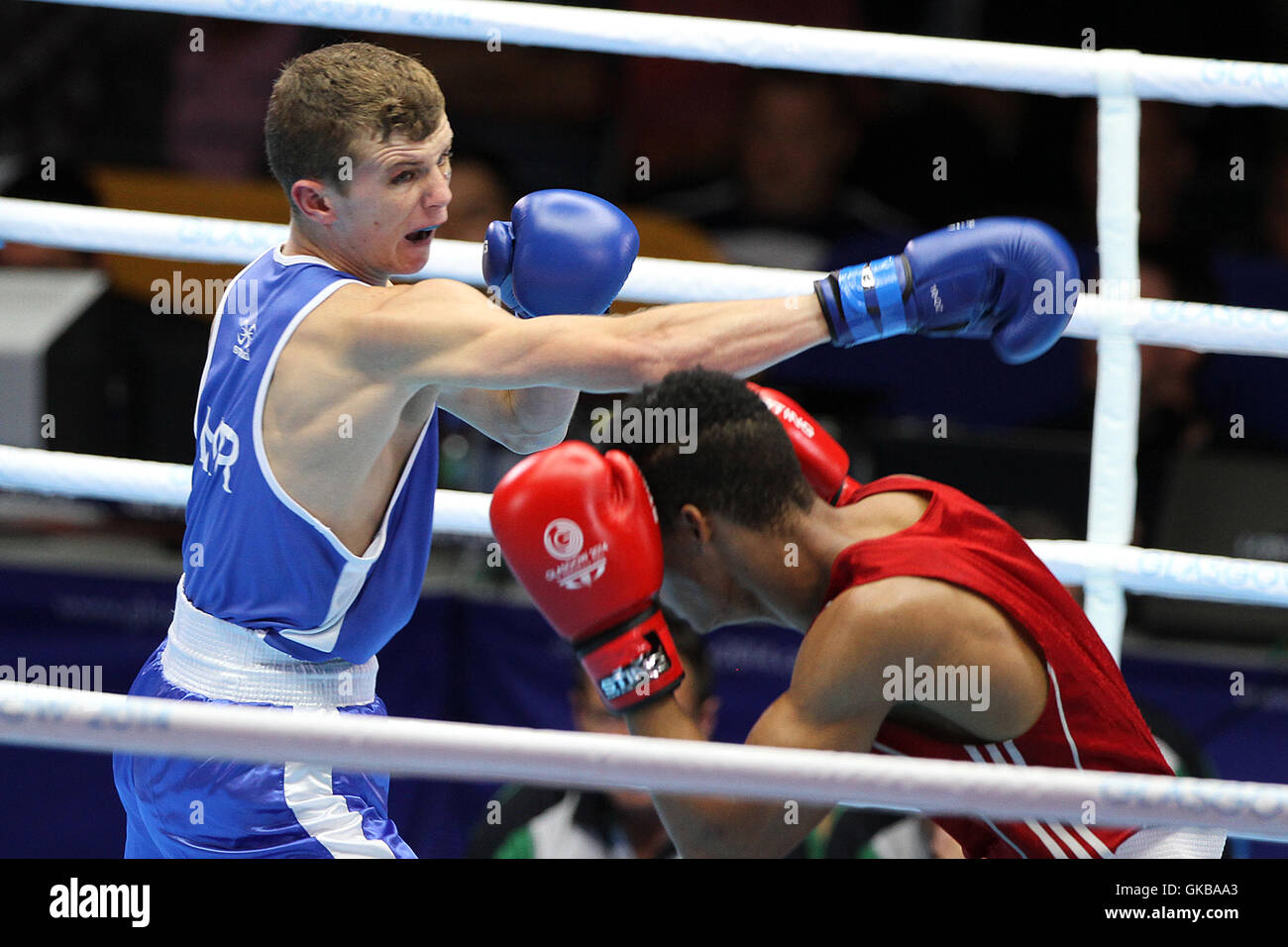 Michael ALEXANDER of Trinidad & Tobago (Red) v Joe FITZPATRICK of ...