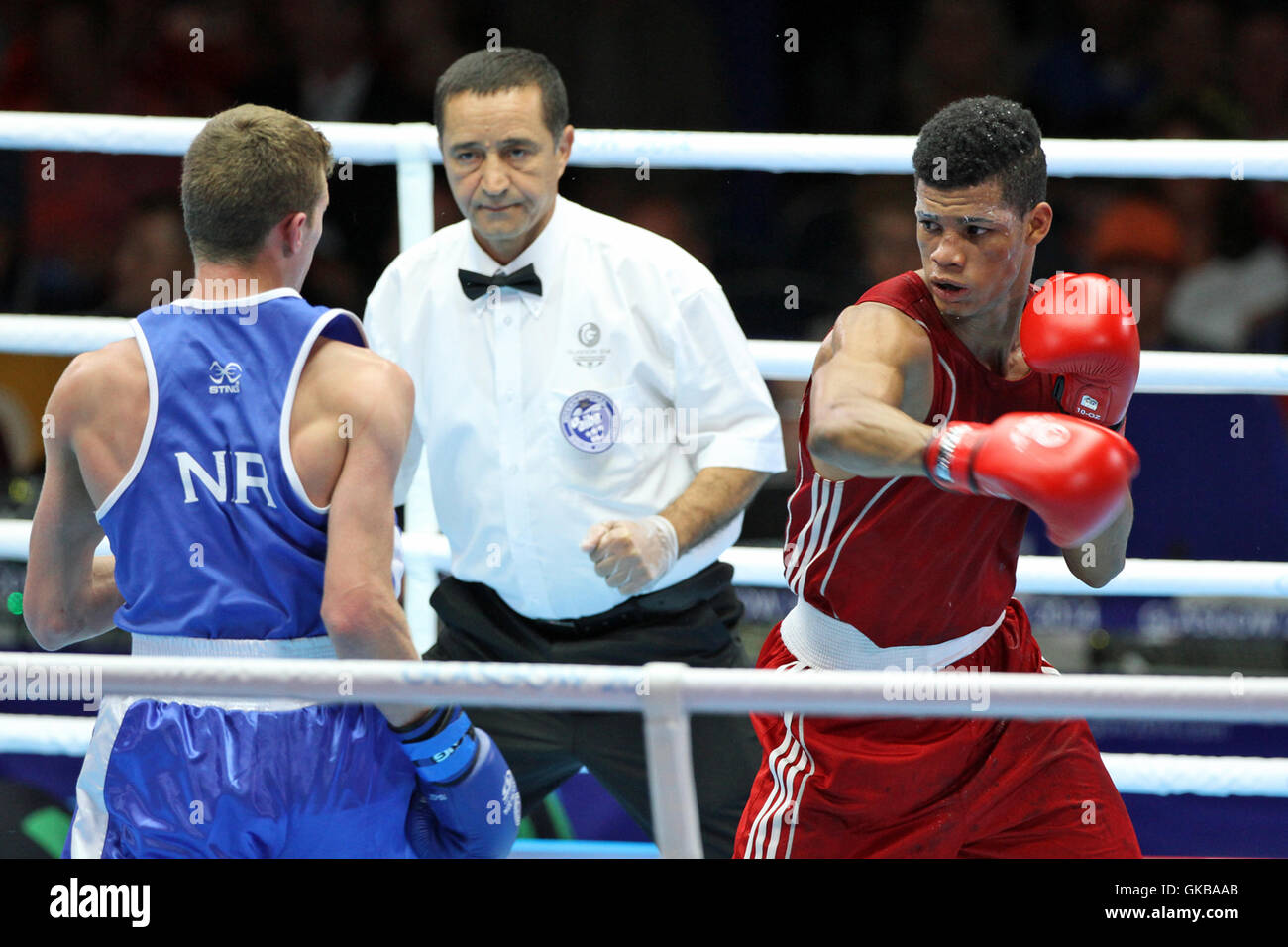 Michael ALEXANDER of Trinidad & Tobago (Red) v Joe FITZPATRICK of ...