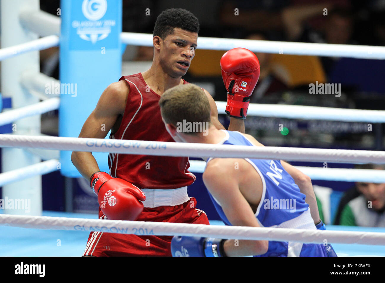 Michael ALEXANDER of Trinidad & Tobago (Red) v Joe FITZPATRICK of ...