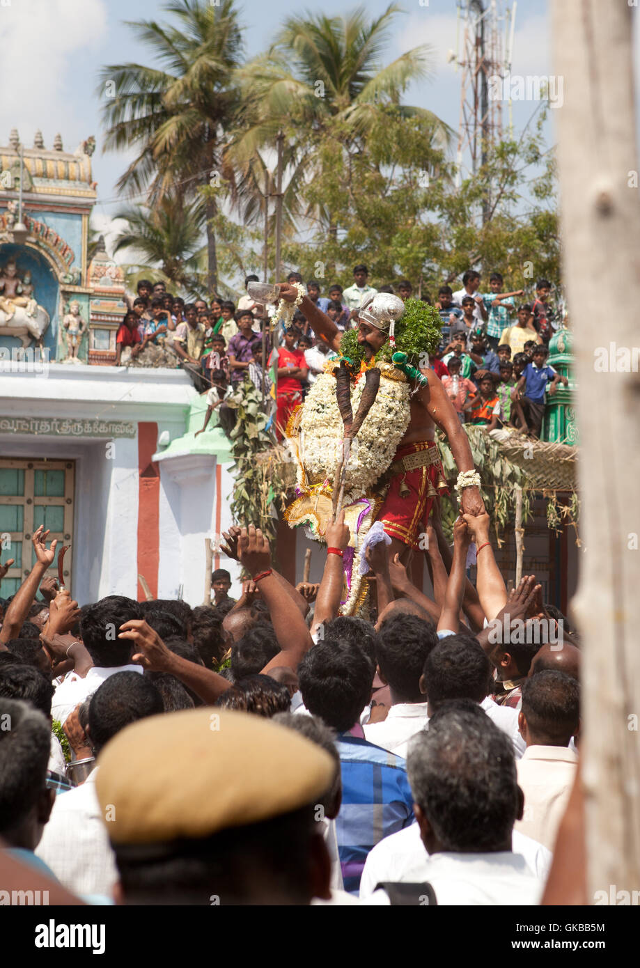 Puthur kulumai amman kutti kudi tiruvizha festival hi-res stock ...