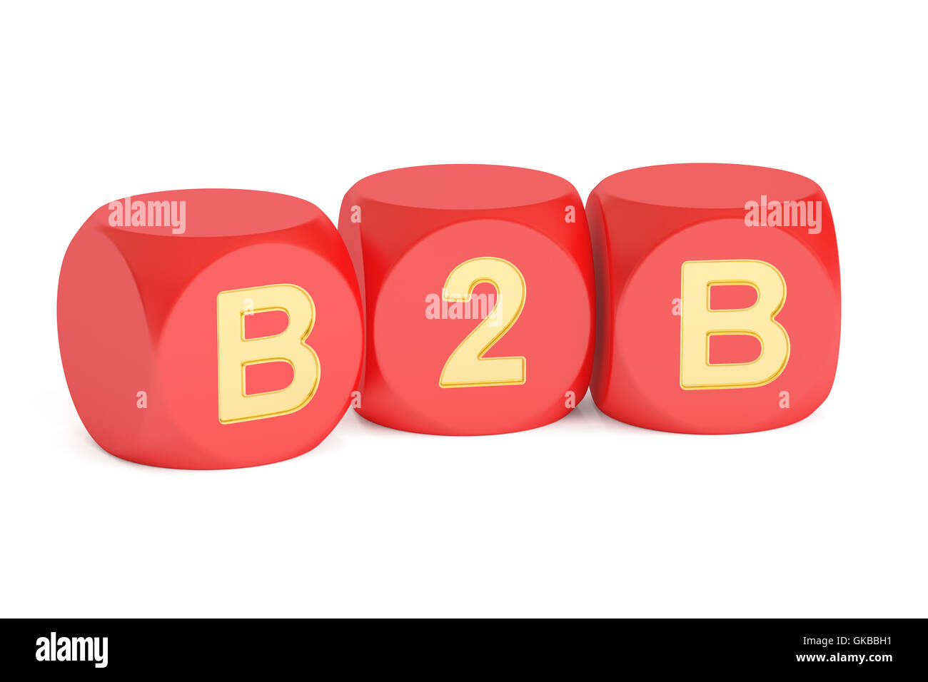 B2B concept, 3D rendering isolated on white background Stock Photo - Alamy