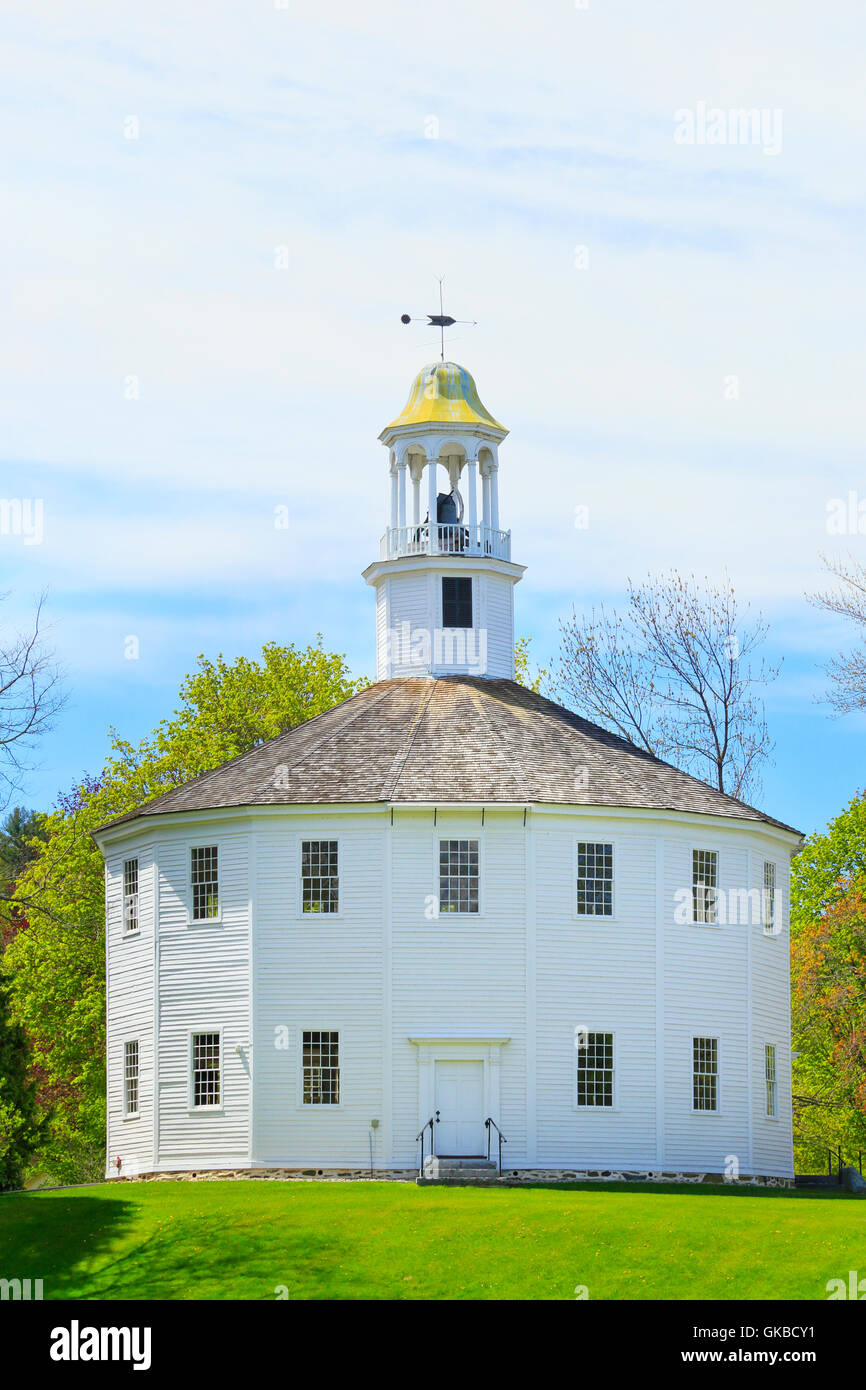 The Round Church, Richmond, Vermont, USA Stock Photo - Alamy