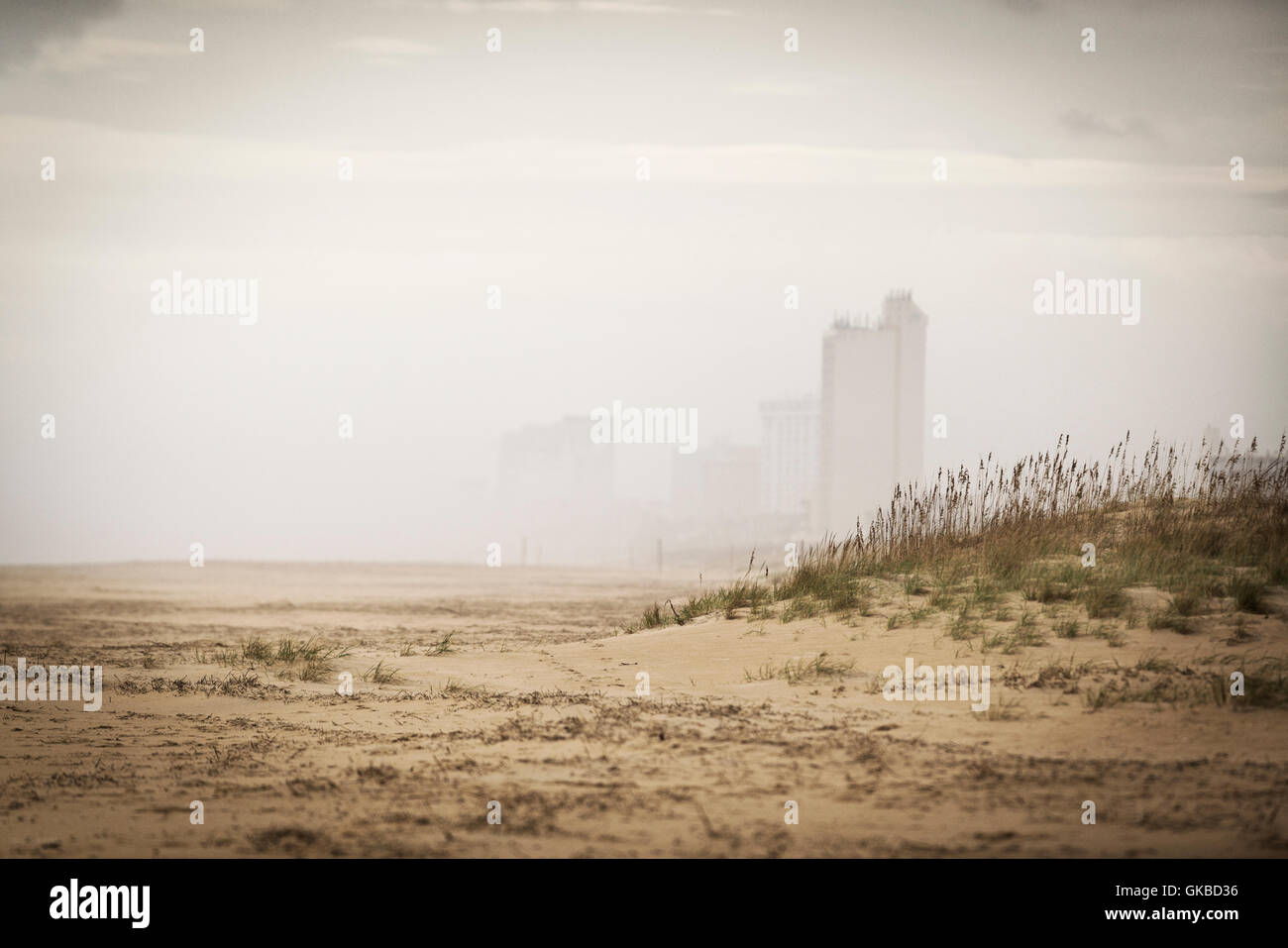 North end of Virginia Beach during a storm Stock Photo - Alamy