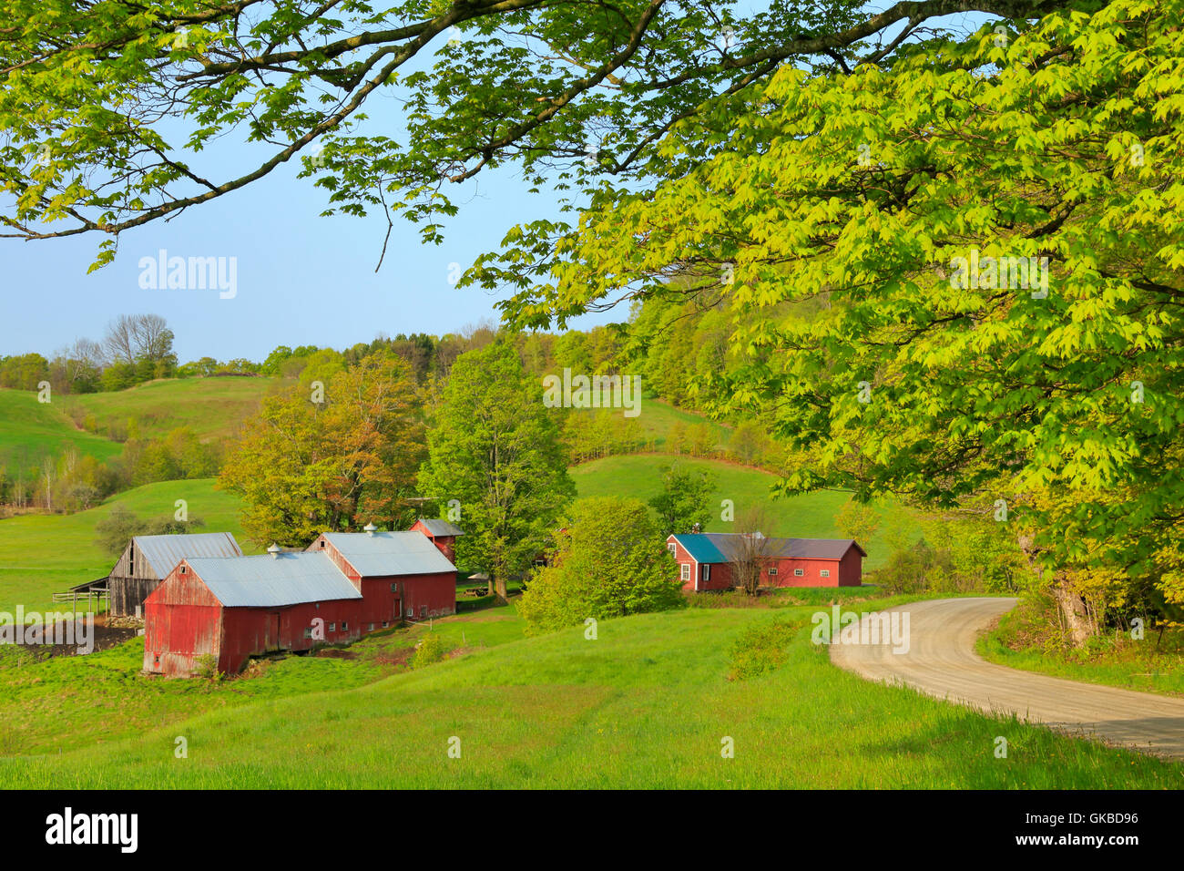 Jenne Farm In Spring, South Woodstock, Vermont Stock Photo - Alamy