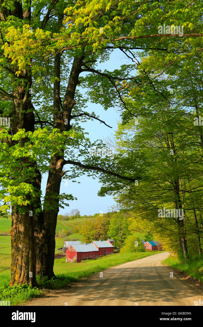 Jenne Farm In Spring, South Woodstock, Vermont Stock Photo - Alamy