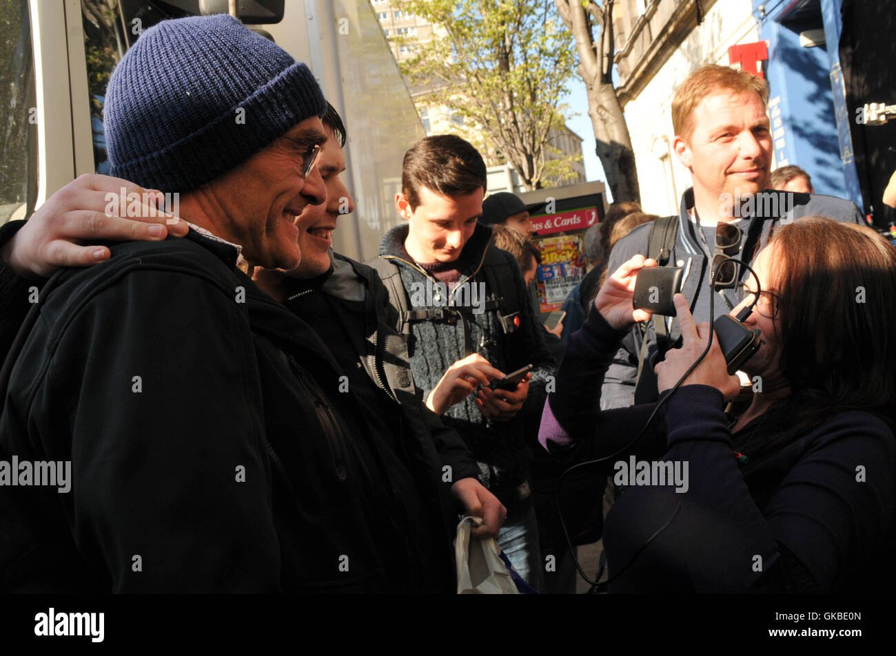 Trainspotting 2 filming in Edinburgh Featuring: Danny Boyle Where ...