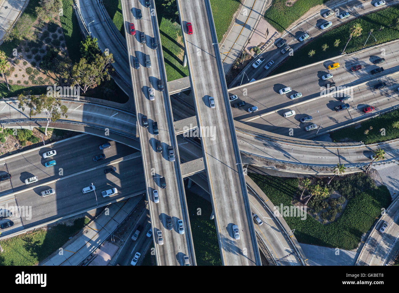 Four level freeway interchange hi-res stock photography and images - Alamy