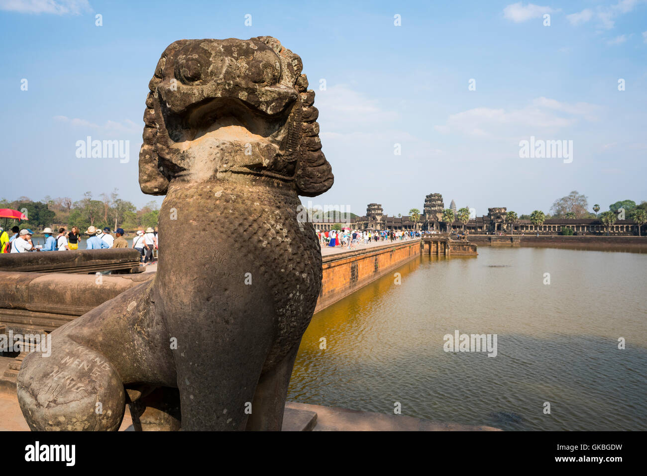 Water View of Angkor Wat Stock Photo - Alamy