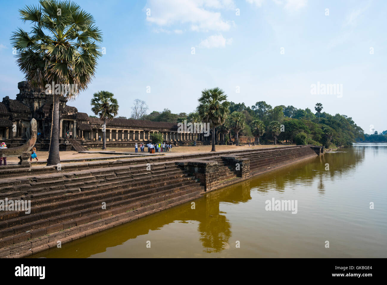 Water View of Angkor Wat Stock Photo - Alamy