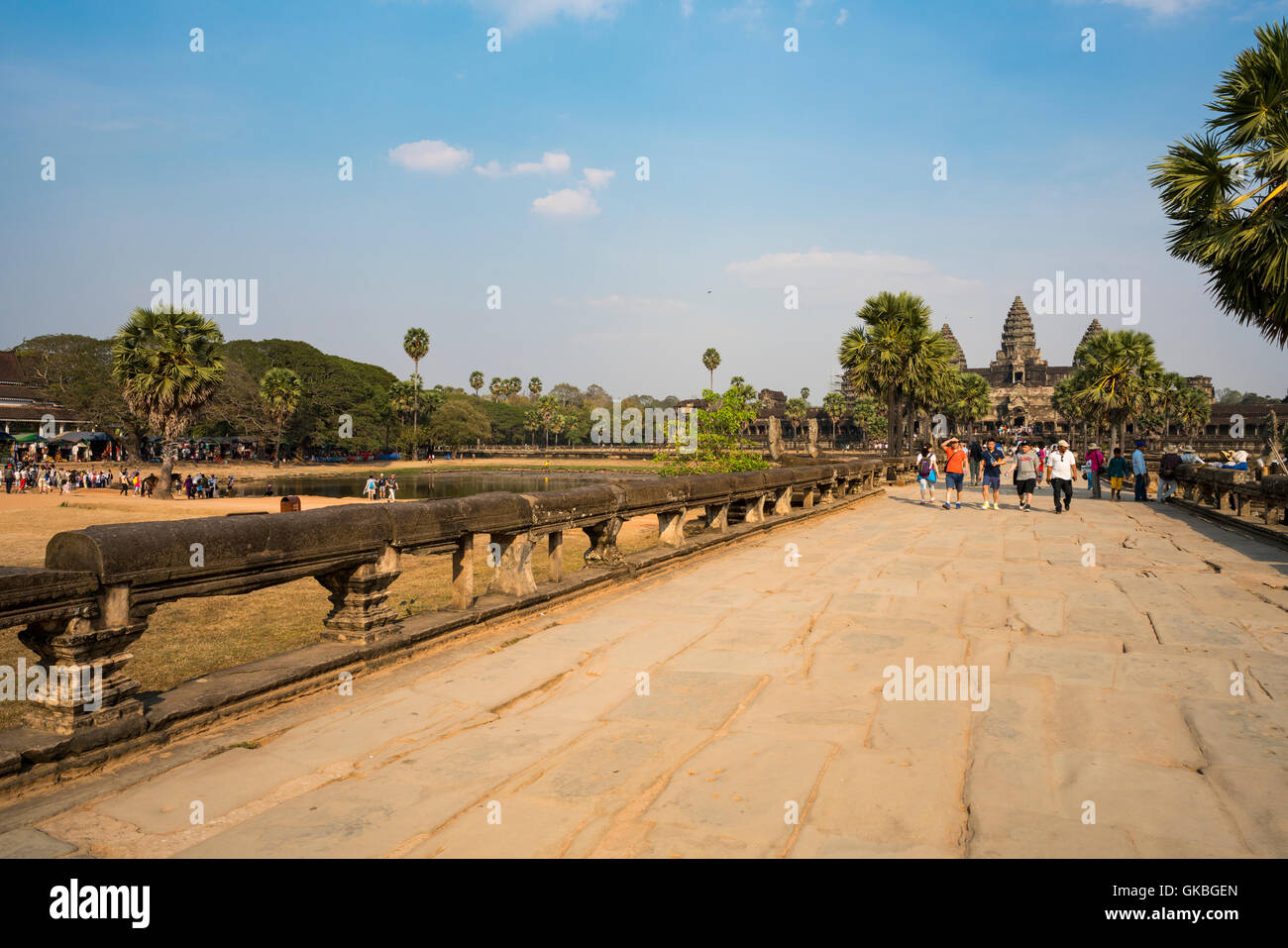 Water View of Angkor Wat Stock Photo - Alamy