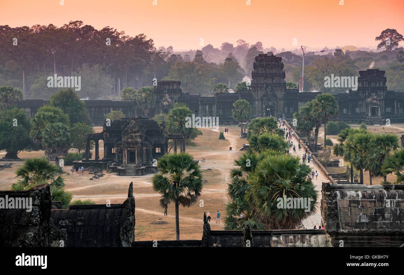 Water View of Angkor Wat Stock Photo - Alamy