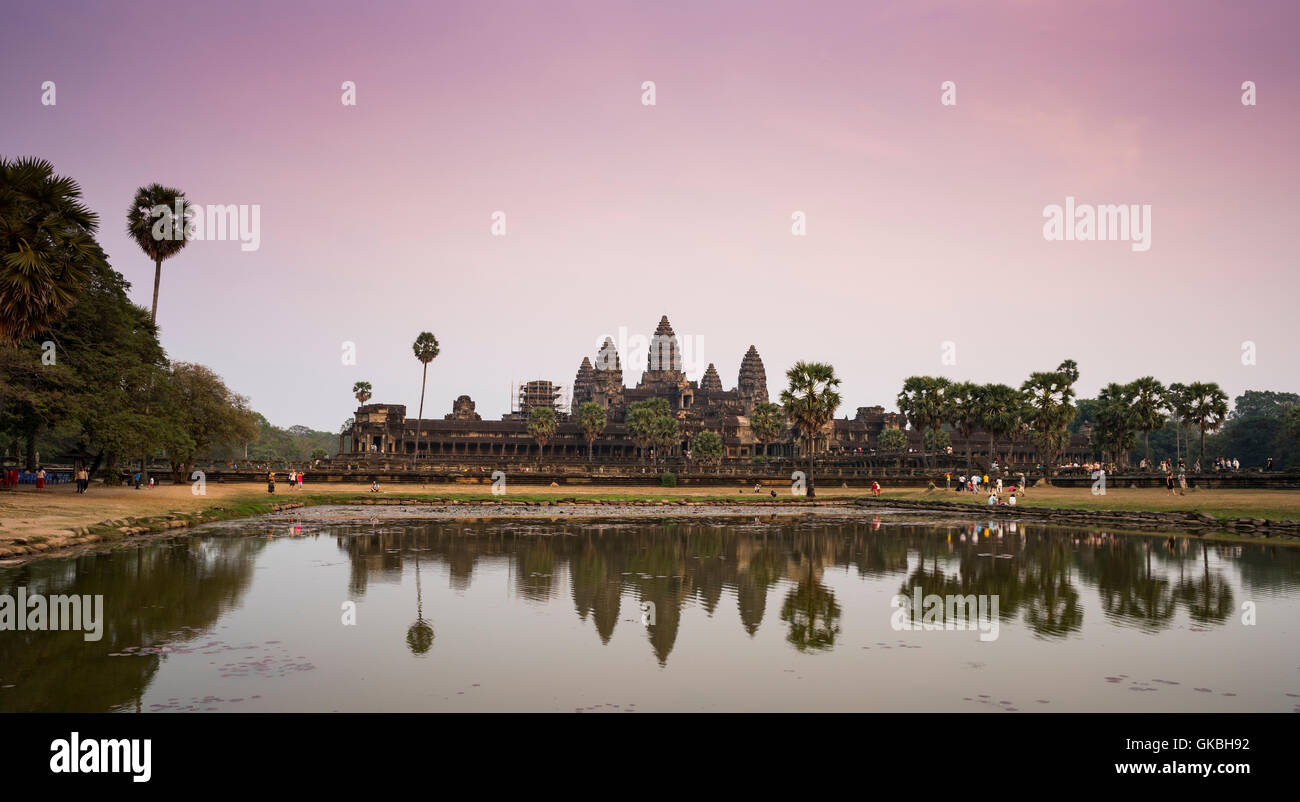 Water View of Angkor Wat Stock Photo - Alamy