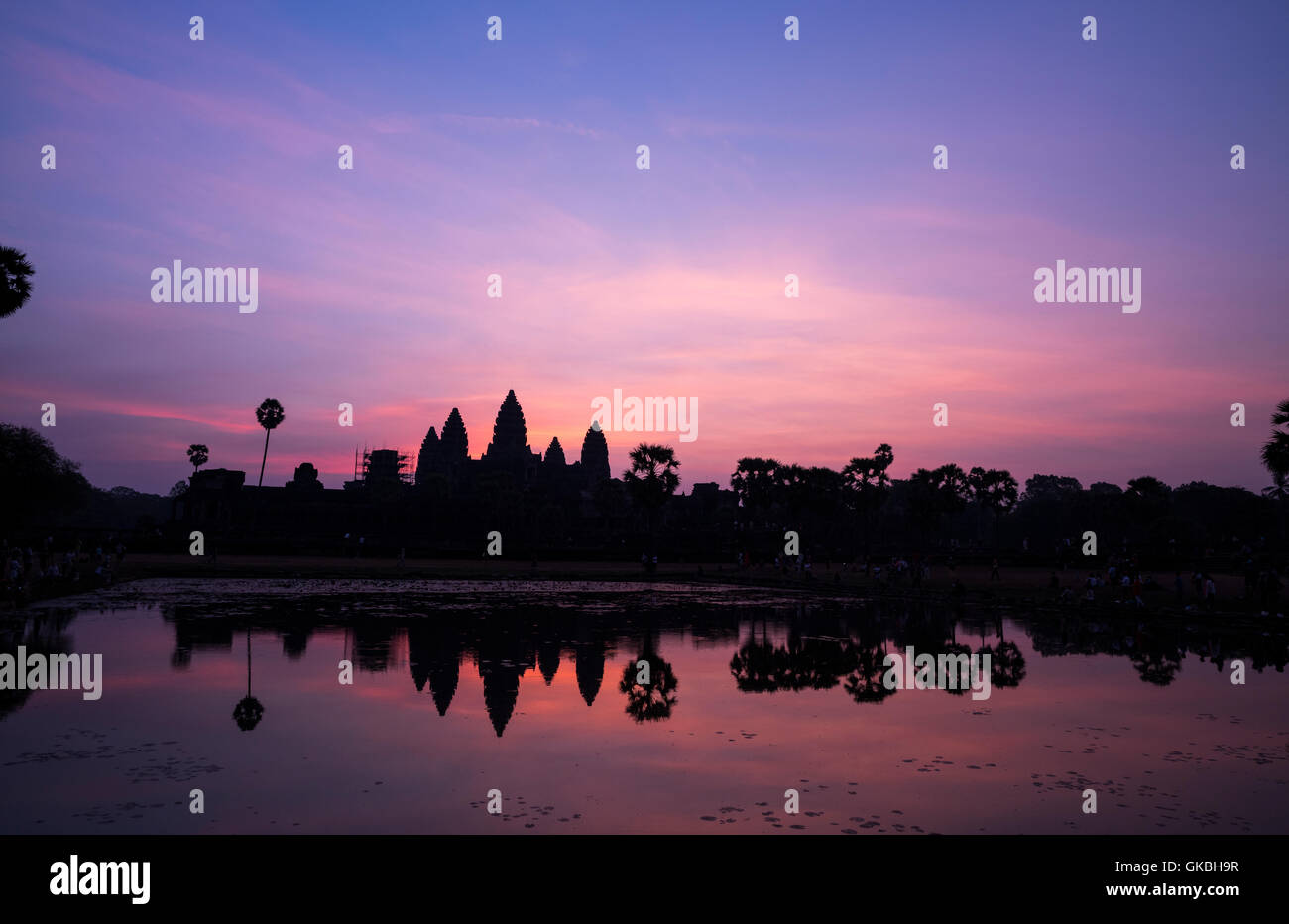 Water View of Angkor Wat Stock Photo - Alamy