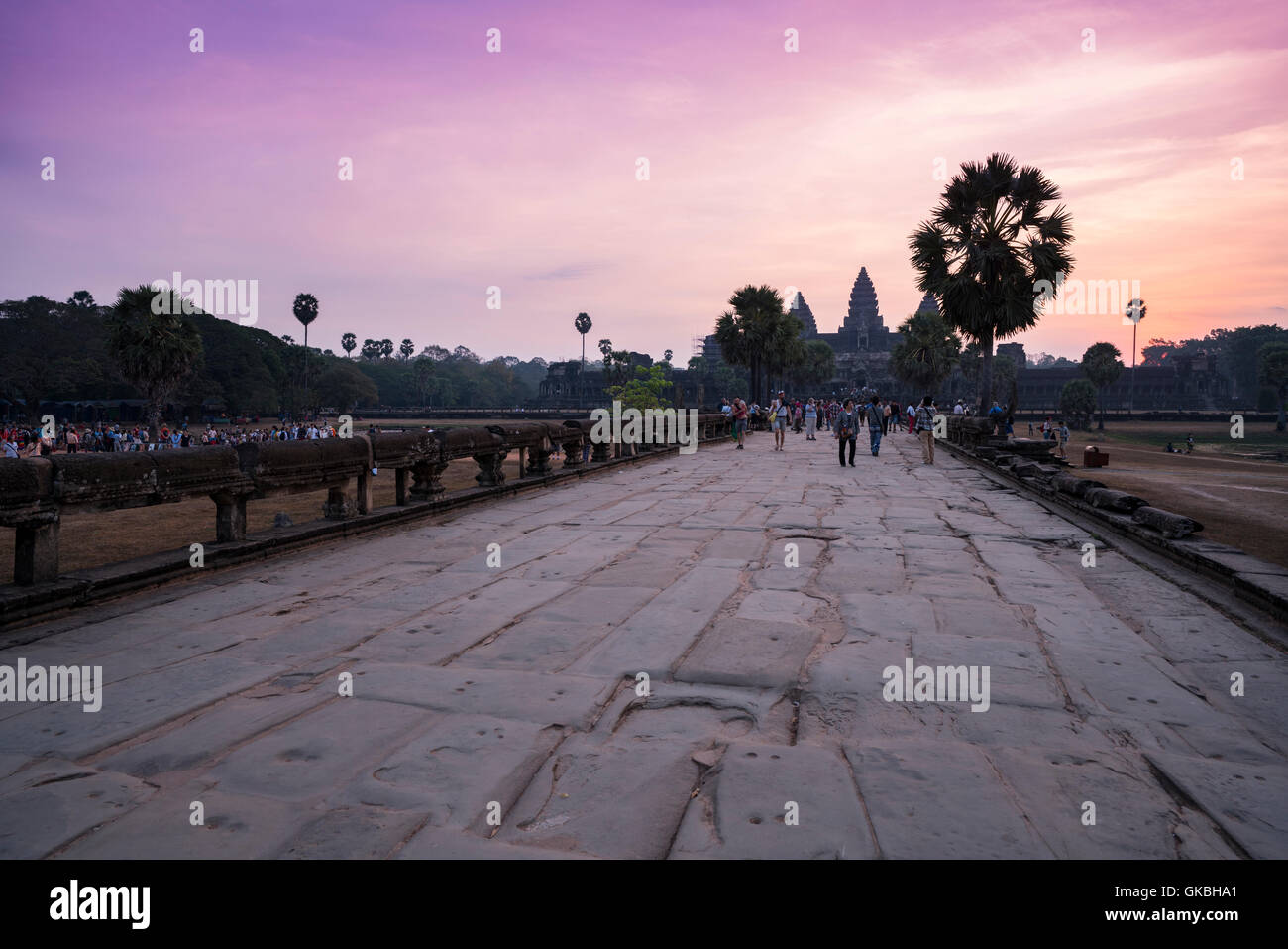Water View of Angkor Wat Stock Photo - Alamy