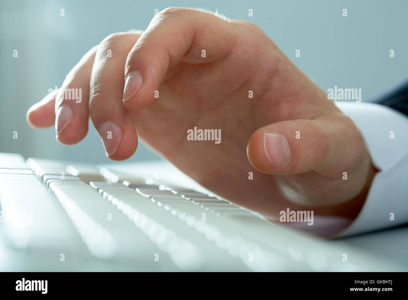close hand keyboard Stock Photo - Alamy