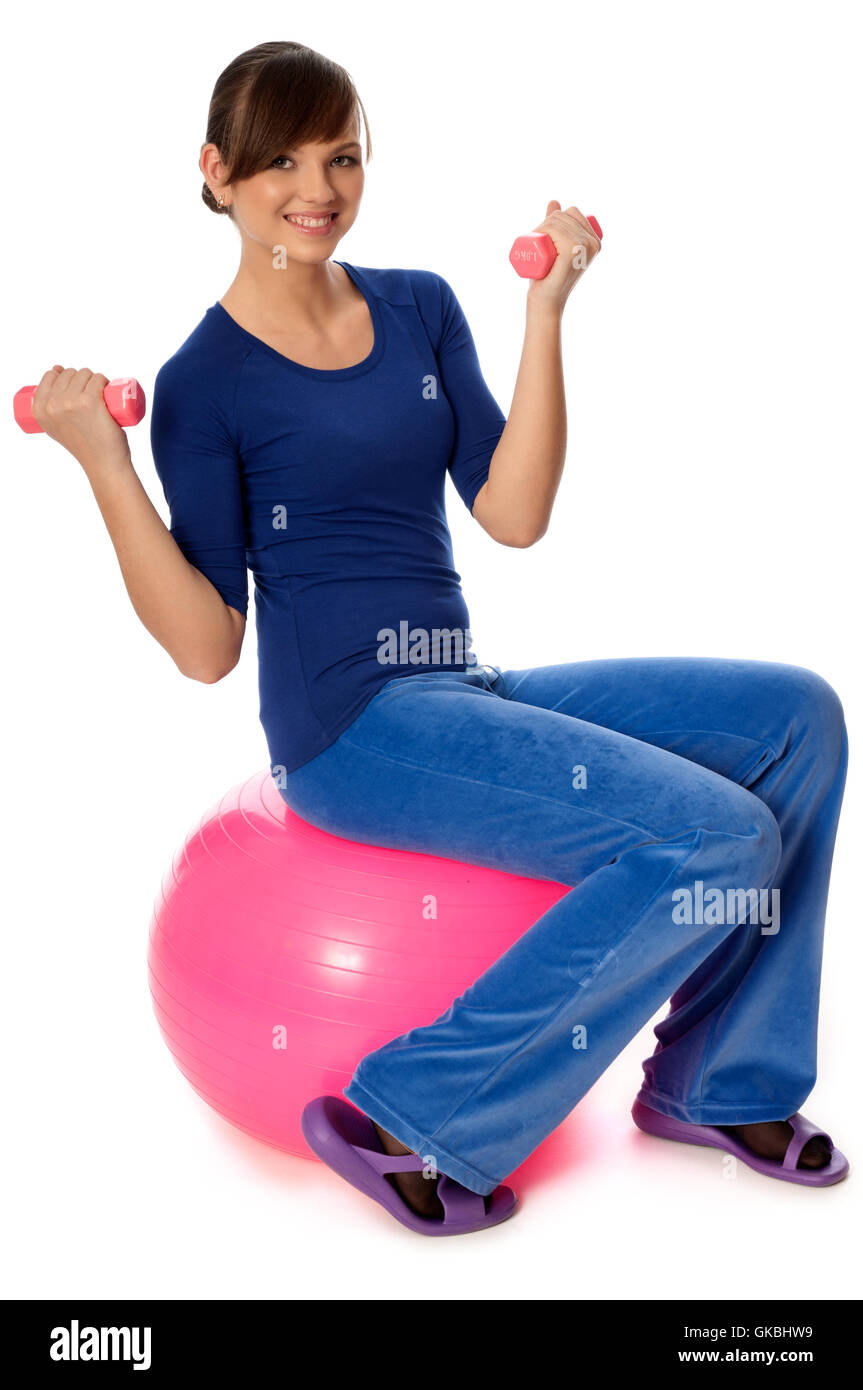 Woman and loosing her balance Cut Out Stock Images & Pictures - Alamy