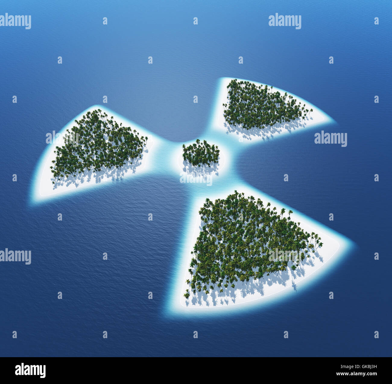 radioactive - island concept Stock Photo - Alamy