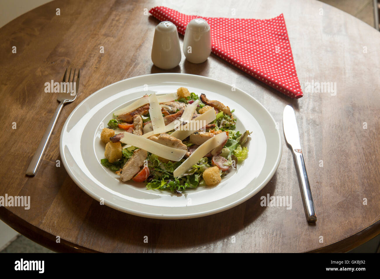 Chicken caesar salad and dressing hi-res stock photography and images ...