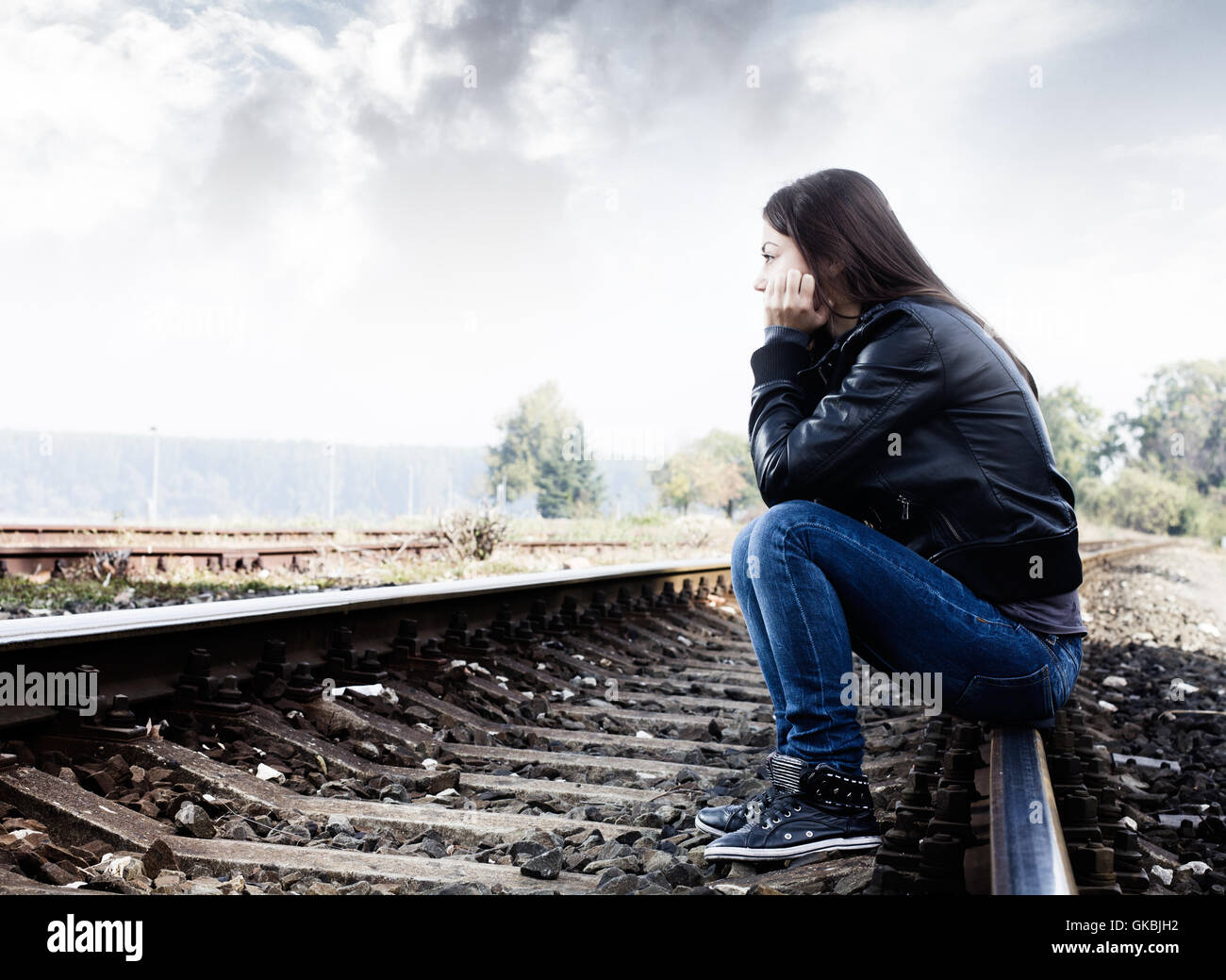 sad expression teenager Stock Photo - Alamy