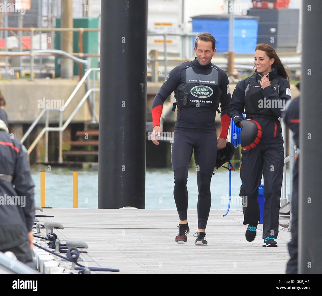 kate Middleton and Sir Ben Ainslie go on a training trip on the T1 ...