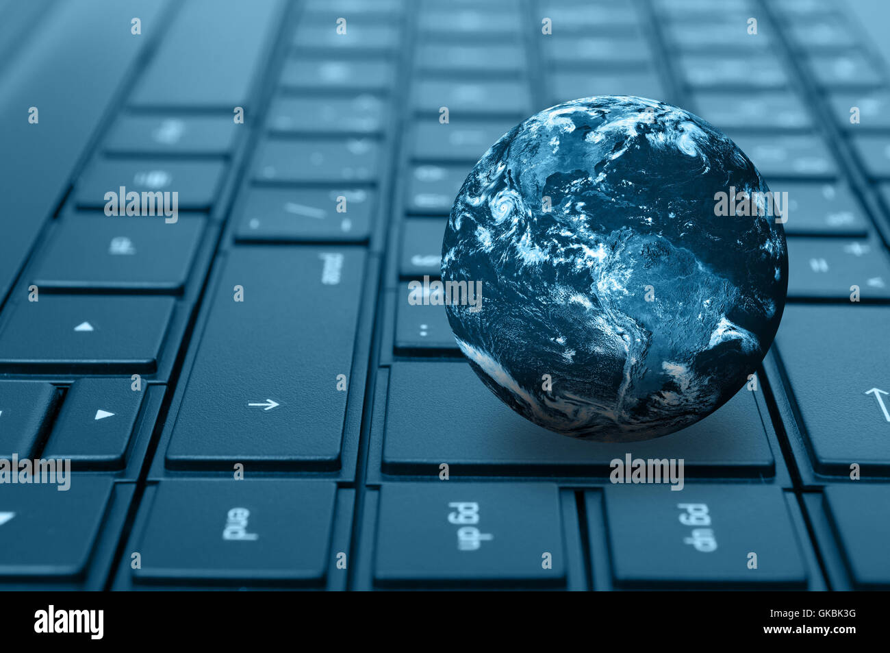 blue laptop notebook Stock Photo - Alamy