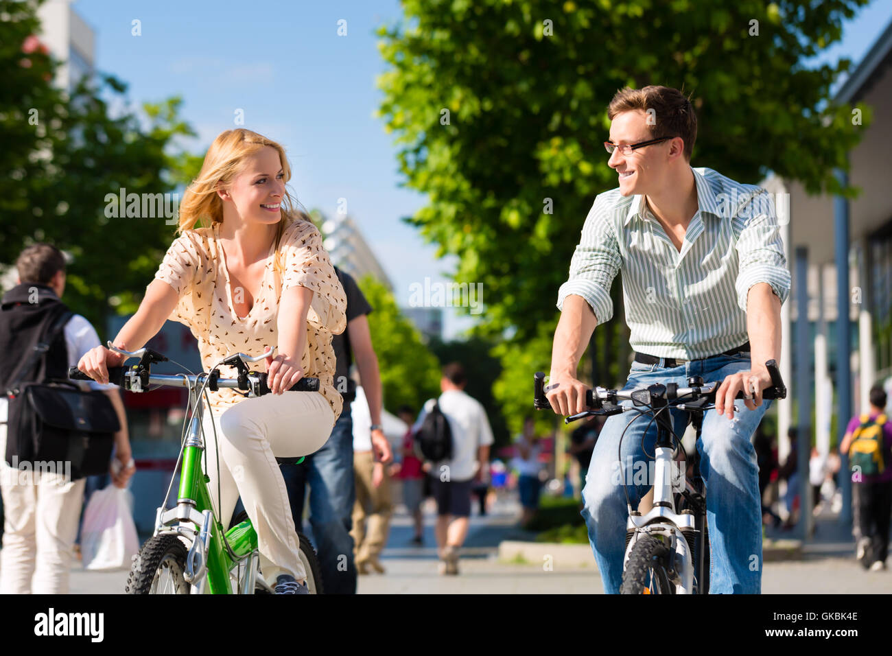 Driving the bicycle hi-res stock photography and images - Alamy