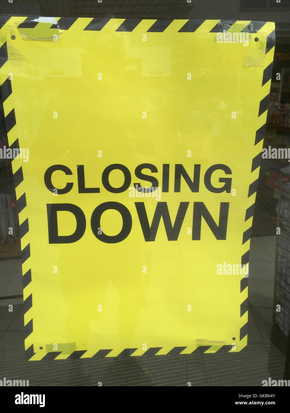 CLOSING DOWN NOTICE Photo Tony Gale Stock Photo - Alamy