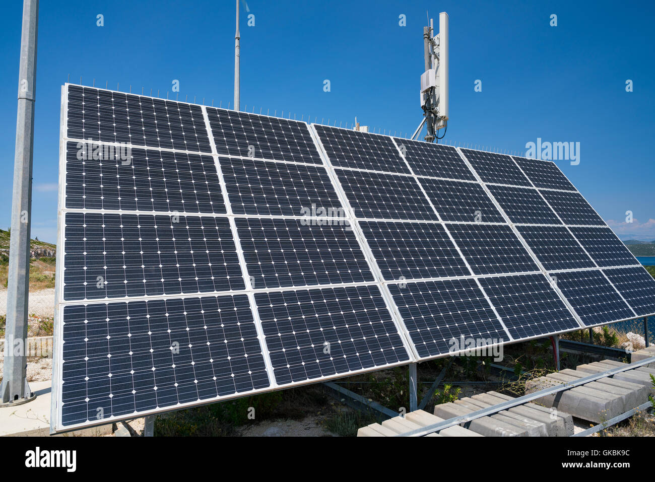 autonomous base station antennas of cellular communication Stock Photo ...