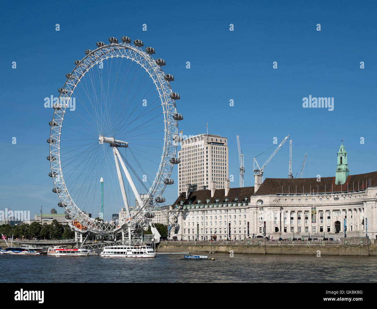 View of the London Eye Stock Photo - Alamy