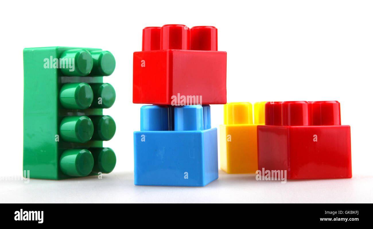 Coloured building blocks hi-res stock photography and images - Alamy