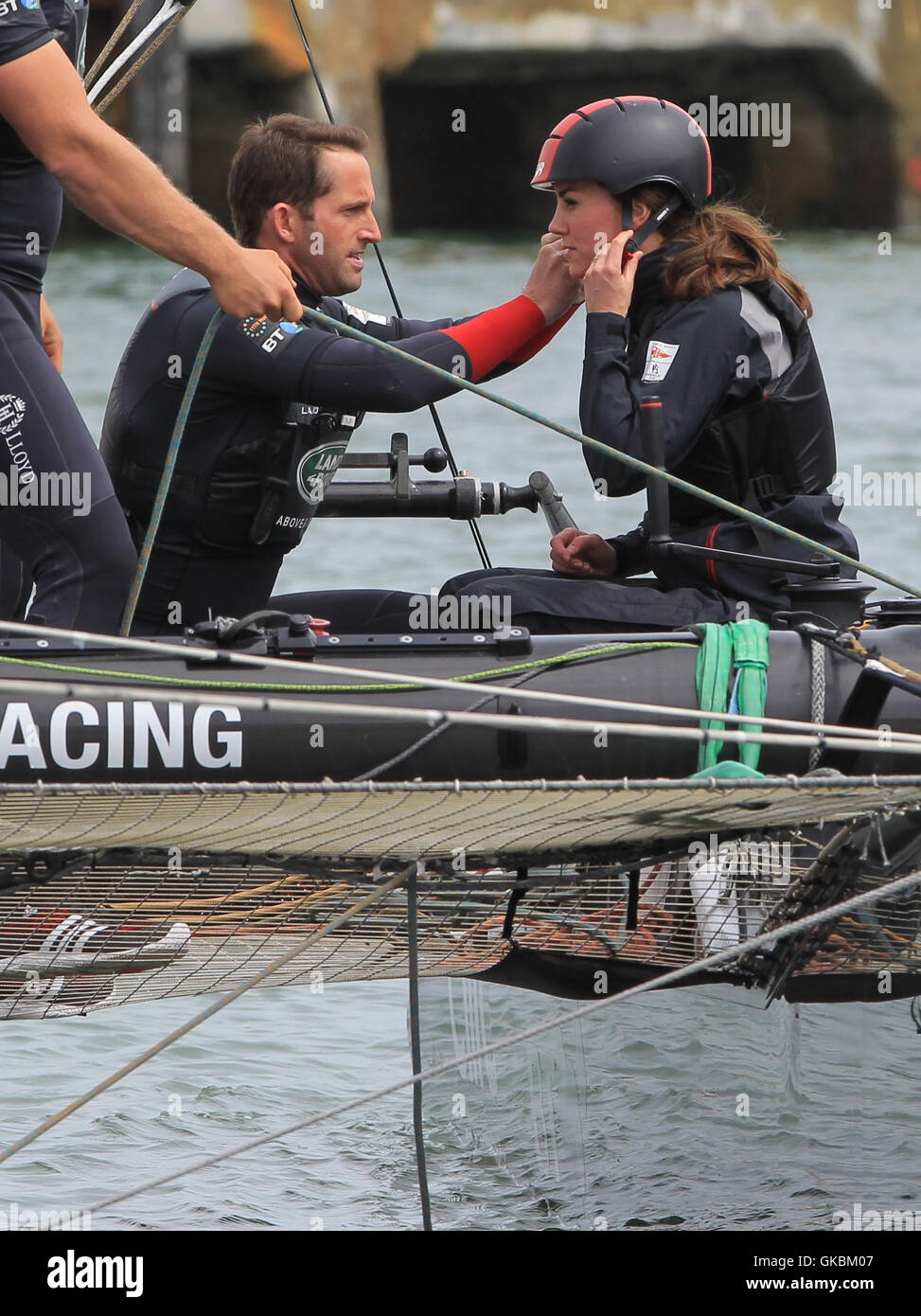 Kate Middleton and Sir Ben Ainslie go on a training trip on the T1 ...