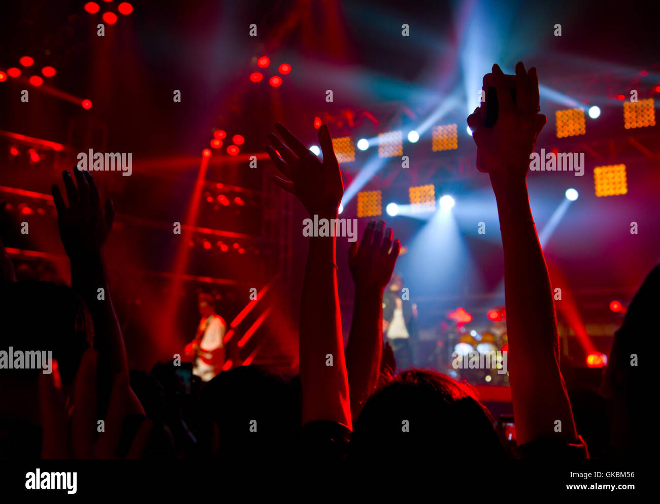 People crowd partying rock concert hi-res stock photography and images ...
