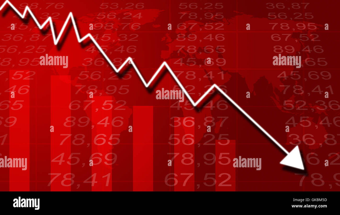 Blue histogram arrow chart business hi-res stock photography and images ...