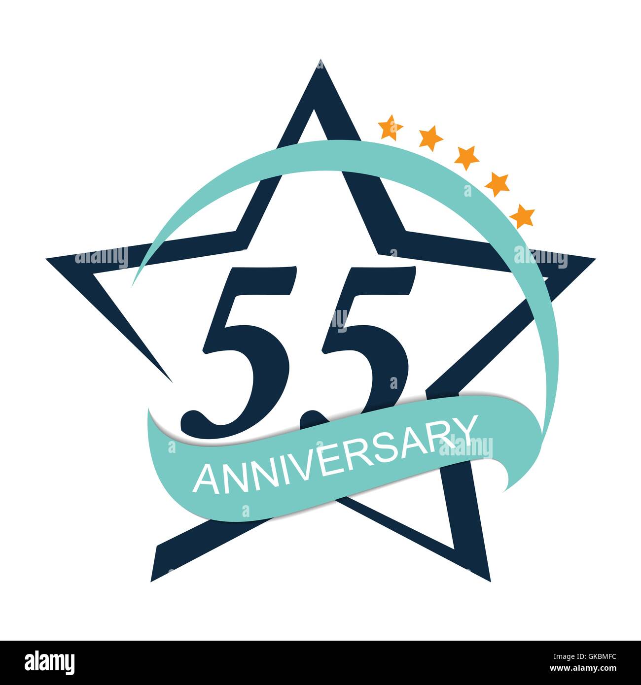 Template Logo 55 Anniversary Vector High Resolution Stock Photography ...