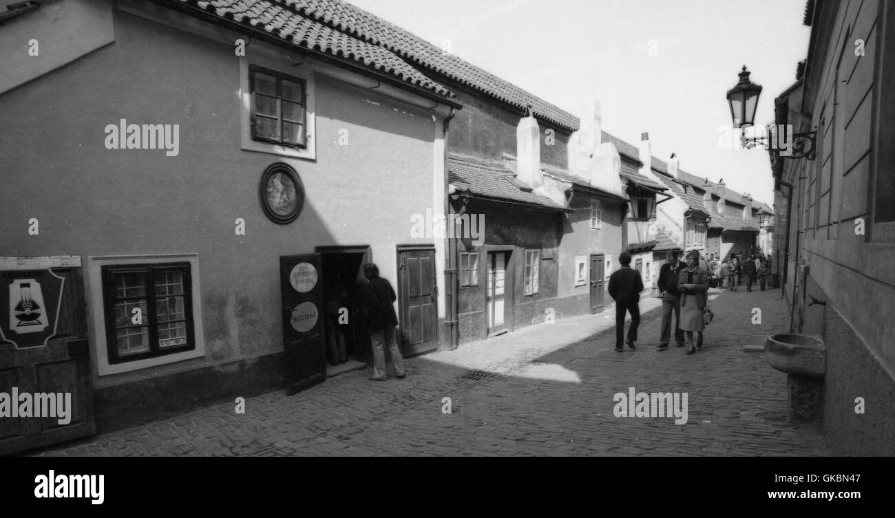 Life in a country under Communist rule. Prague 01.05.1981. Golden Alley ...
