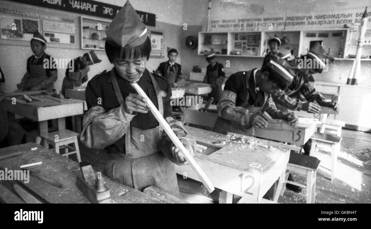 "Faces of Mongolia under communist rule in September 1982" - students ...