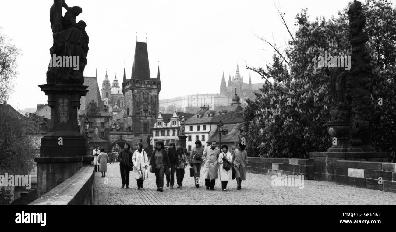 Life in a country under Communist rule. Prague 01.05.1981. Charles ...