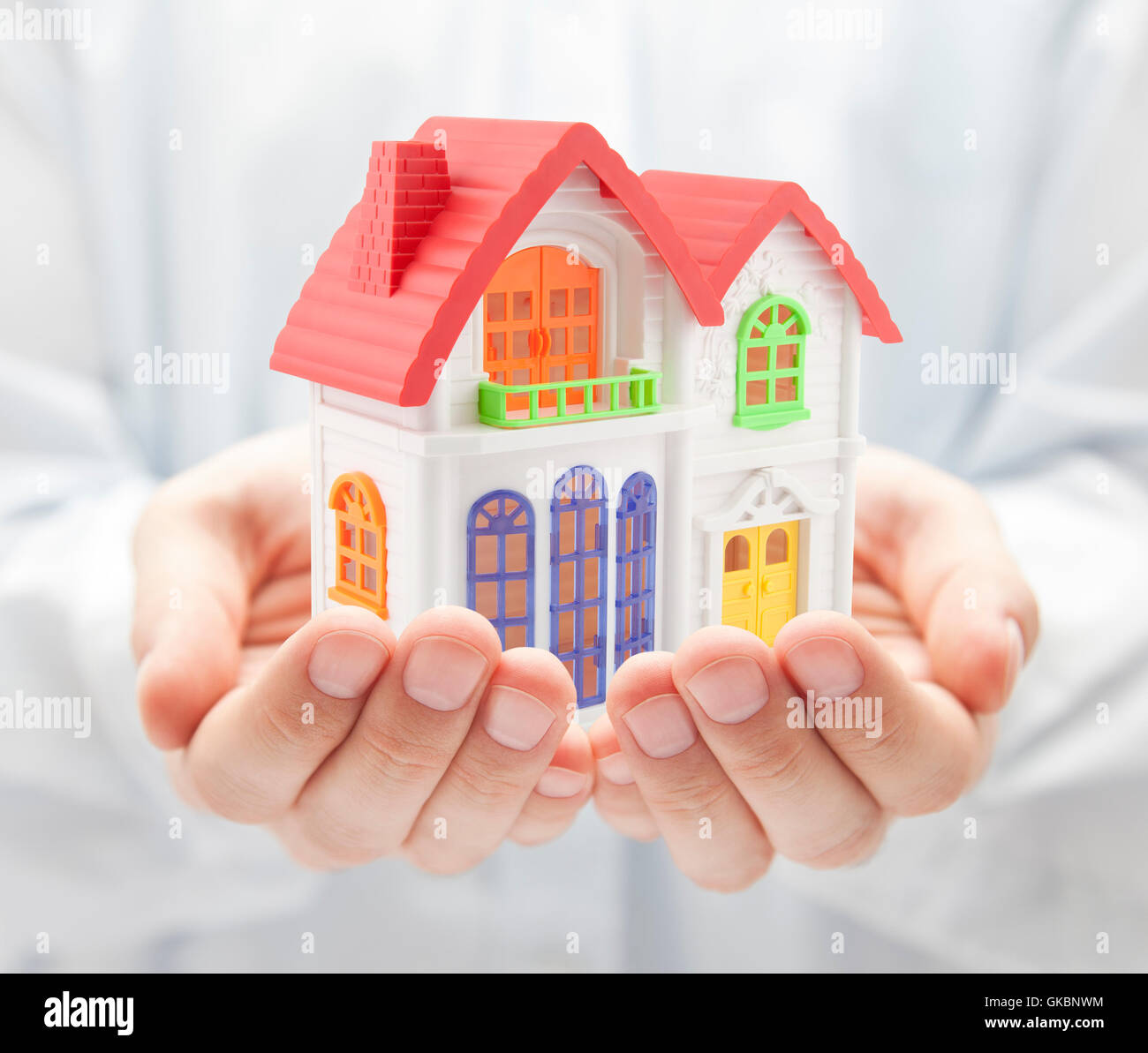 house building hand Stock Photo - Alamy