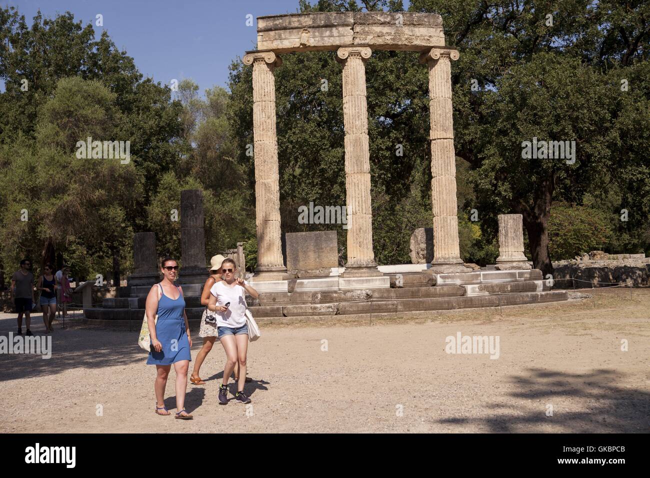 Impression of Ancient city of Olympia. Philippeion, in the Altis of ...
