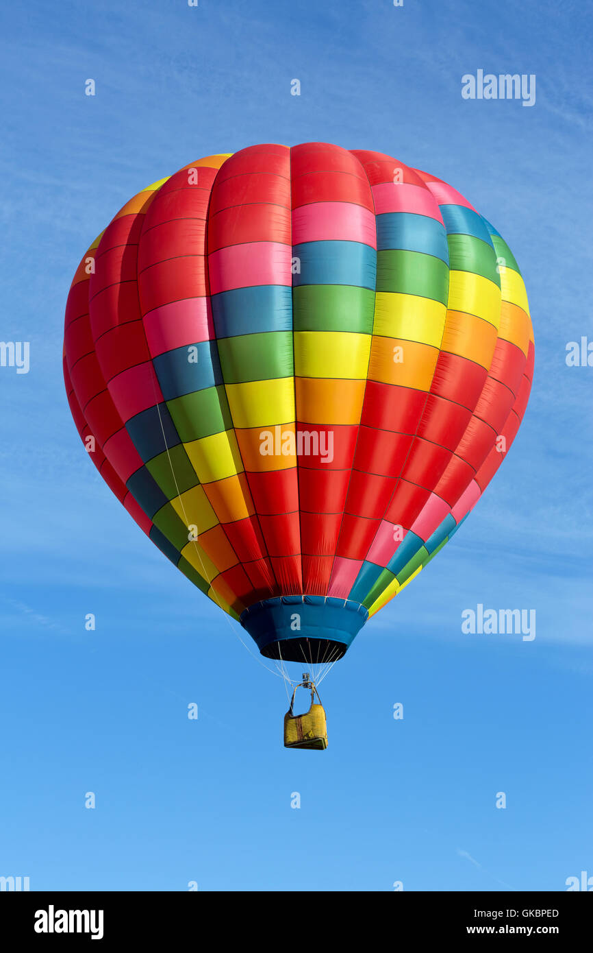 single hot balloon Stock Photo - Alamy