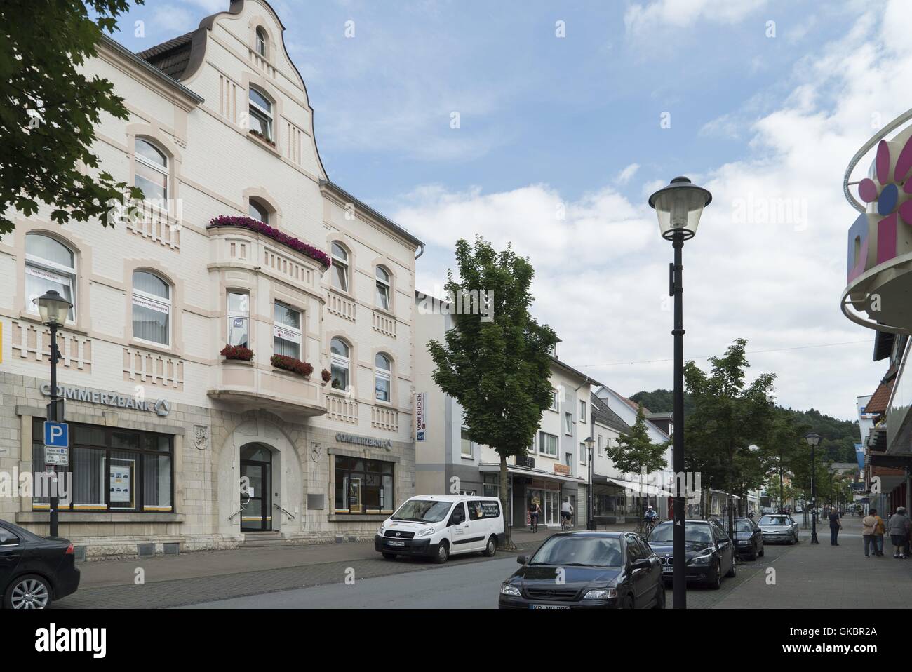 empty main street in Marsberg, Germany, 30.7.2016 | usage worldwide ...