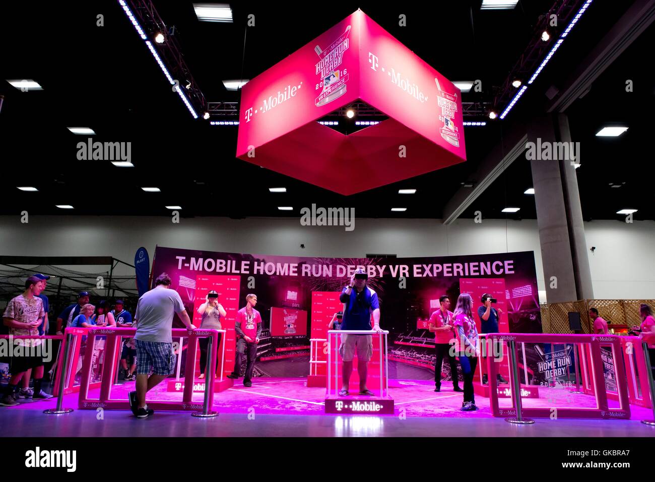 T-Mobile booth at the Major League Baseball All-Star FanFest at the ...