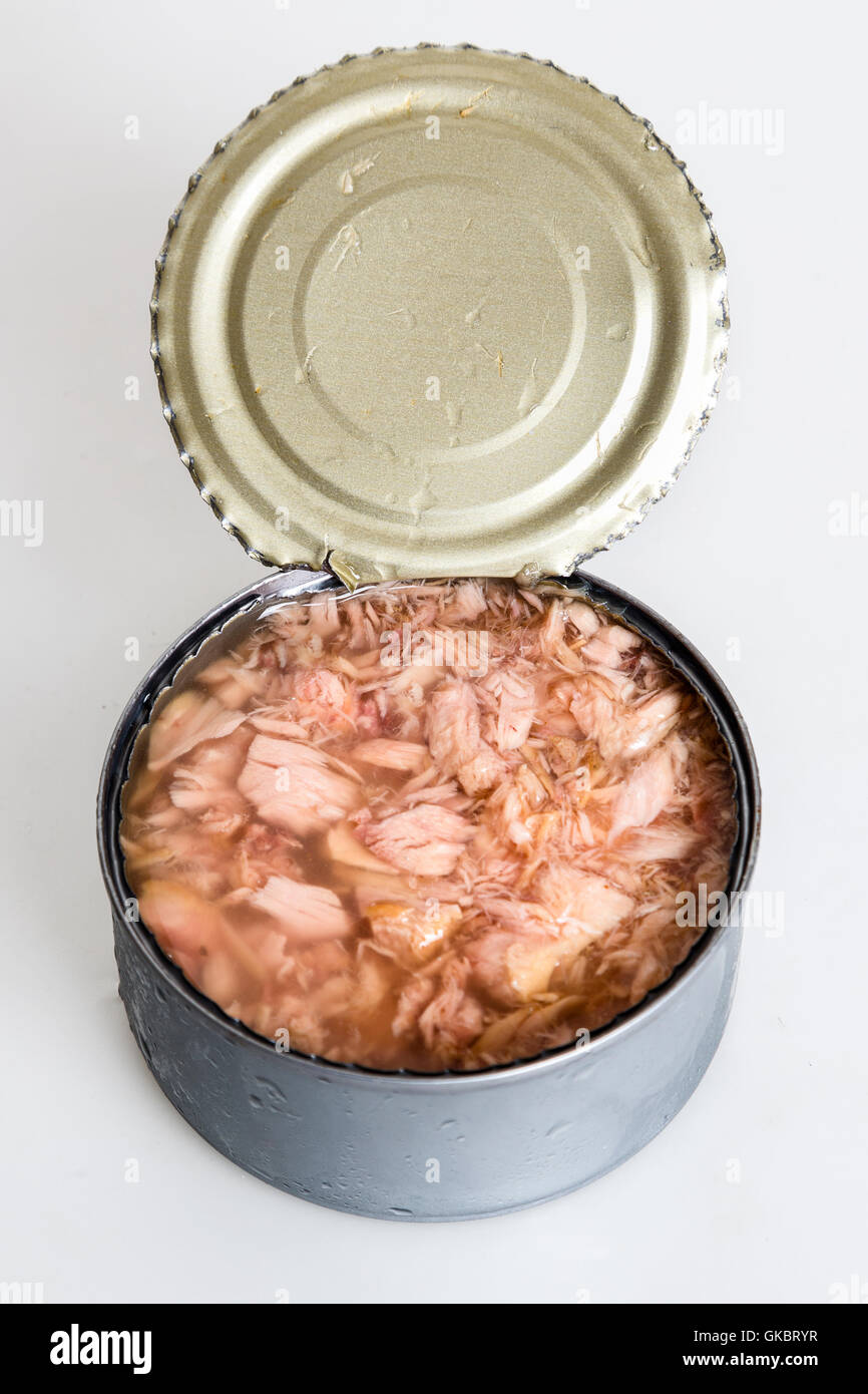 Tin Can with Tuna Stock Photo - Alamy Tin Can with Tuna Stock Photo - Alamy