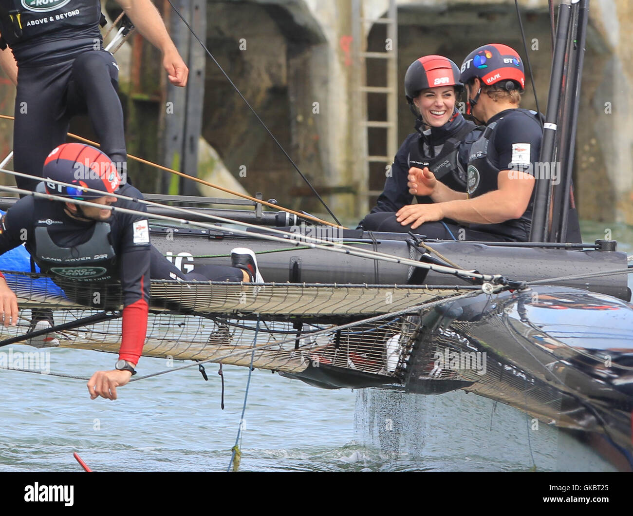 Kate Middleton and Sir Ben Ainslie go on a training trip on the T1 ...