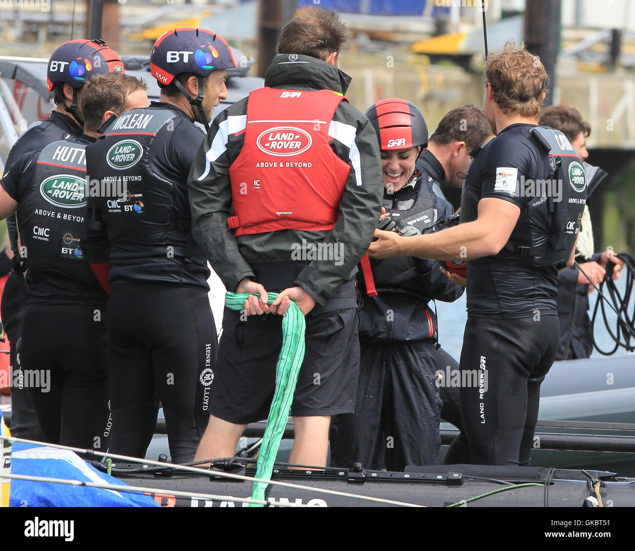 Kate Middleton and Sir Ben Ainslie go on a training trip on the T1 ...