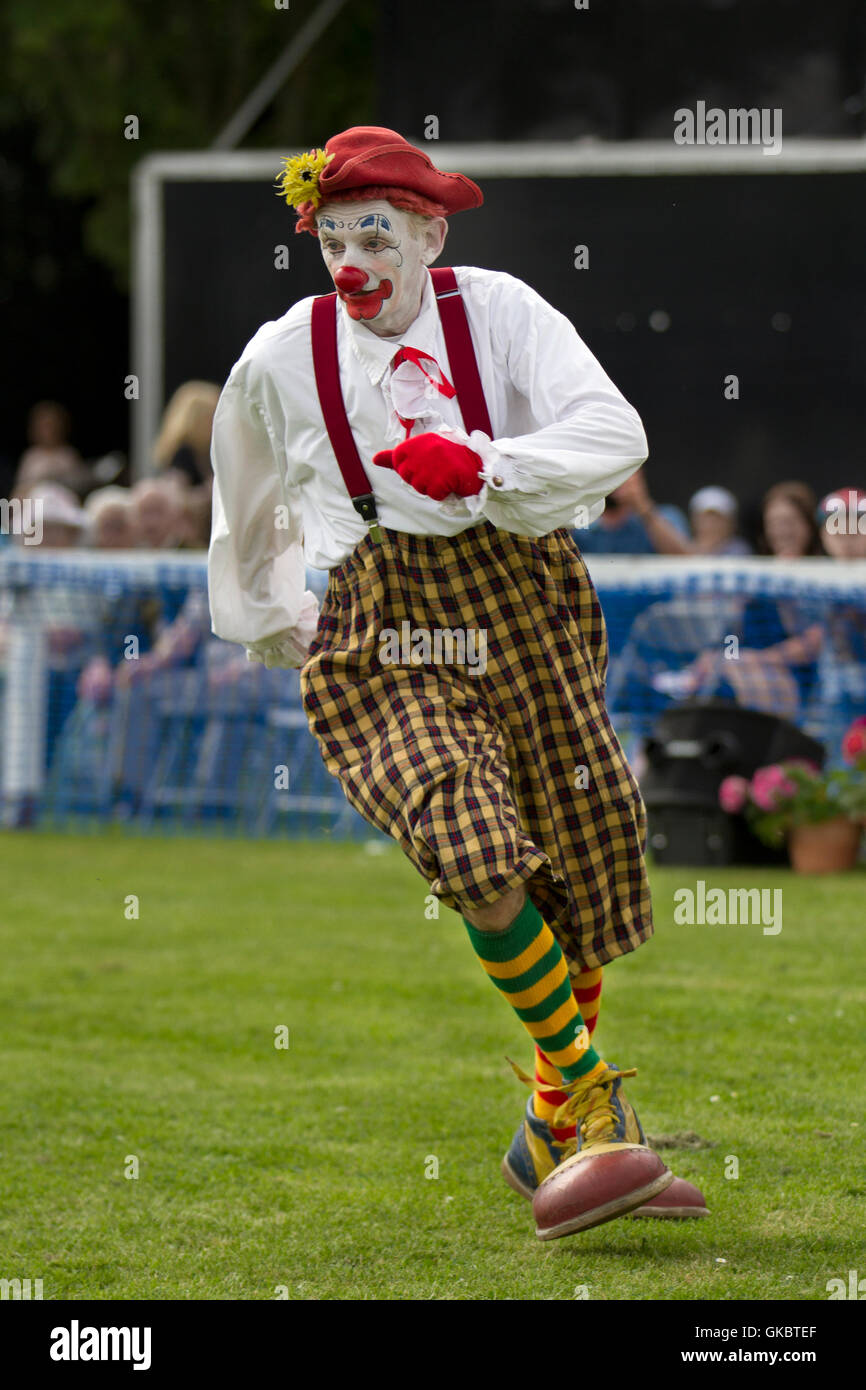 Fun, Comic, Entertainers. Clown on the run Red-nosed Sunny the Clown ...