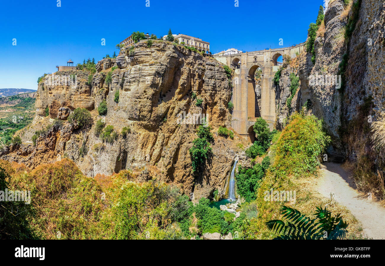 New Bridge (Puente Nuevo) Ronda, Spain. The Puente Nuevo is the newest ...