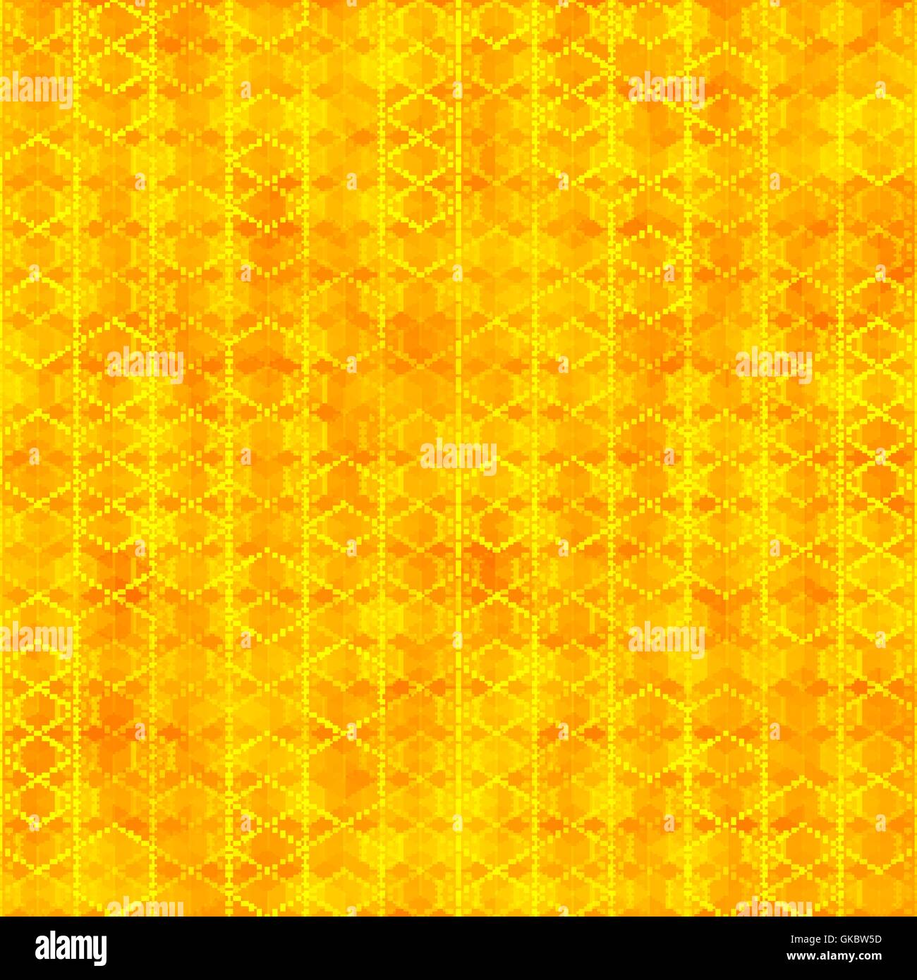 Orange seamless pattern with hexagon shapes abstract color background ...