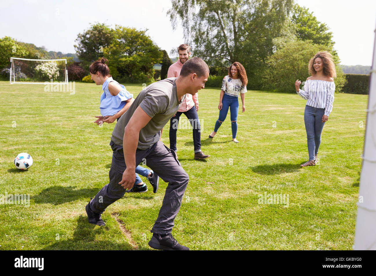 Football diversity field hi-res stock photography and images - Alamy
