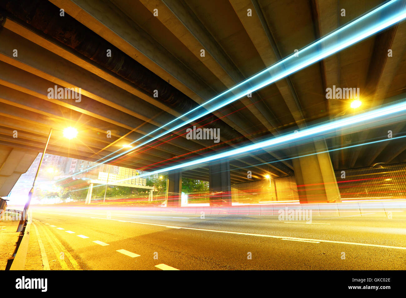 Fast moving car light streaks hi-res stock photography and images - Alamy